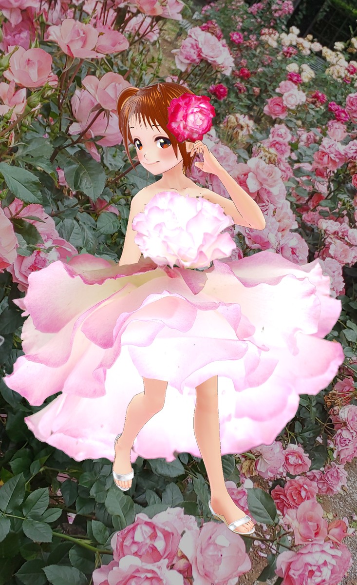 パン田シンジツさんの写真・動画 ほたる「まずはこの薔薇だーとりゃ!」 マコト「ほぉ。見事なもんだ。花も完コピだったのか」 ほたる「うみゅうみゅww摘んだりしないのですよww」 マコト「悪かった