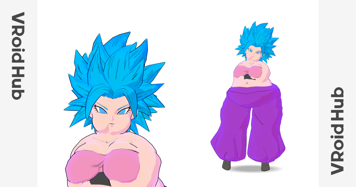 Fat Caulifla Super Saiyan Blue Fat Caulifla Vroid Hub