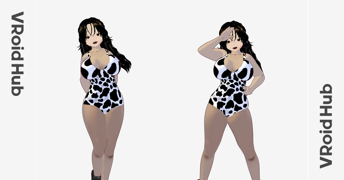 MariChan V1 Mari-Chan Cow Bikini - VRoid Hub